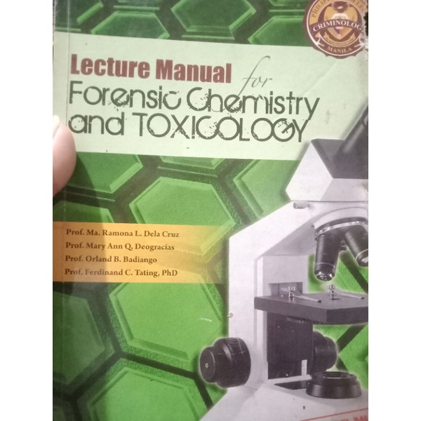 lecture manual forensic chemistry and toxicology | Shopee Philippines