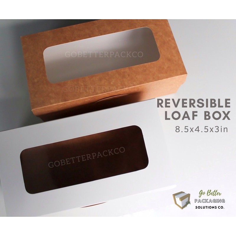 [10pcs] 8.5x4.5x3in Loaf Box with Window - GoBetterPackCo | Shopee ...