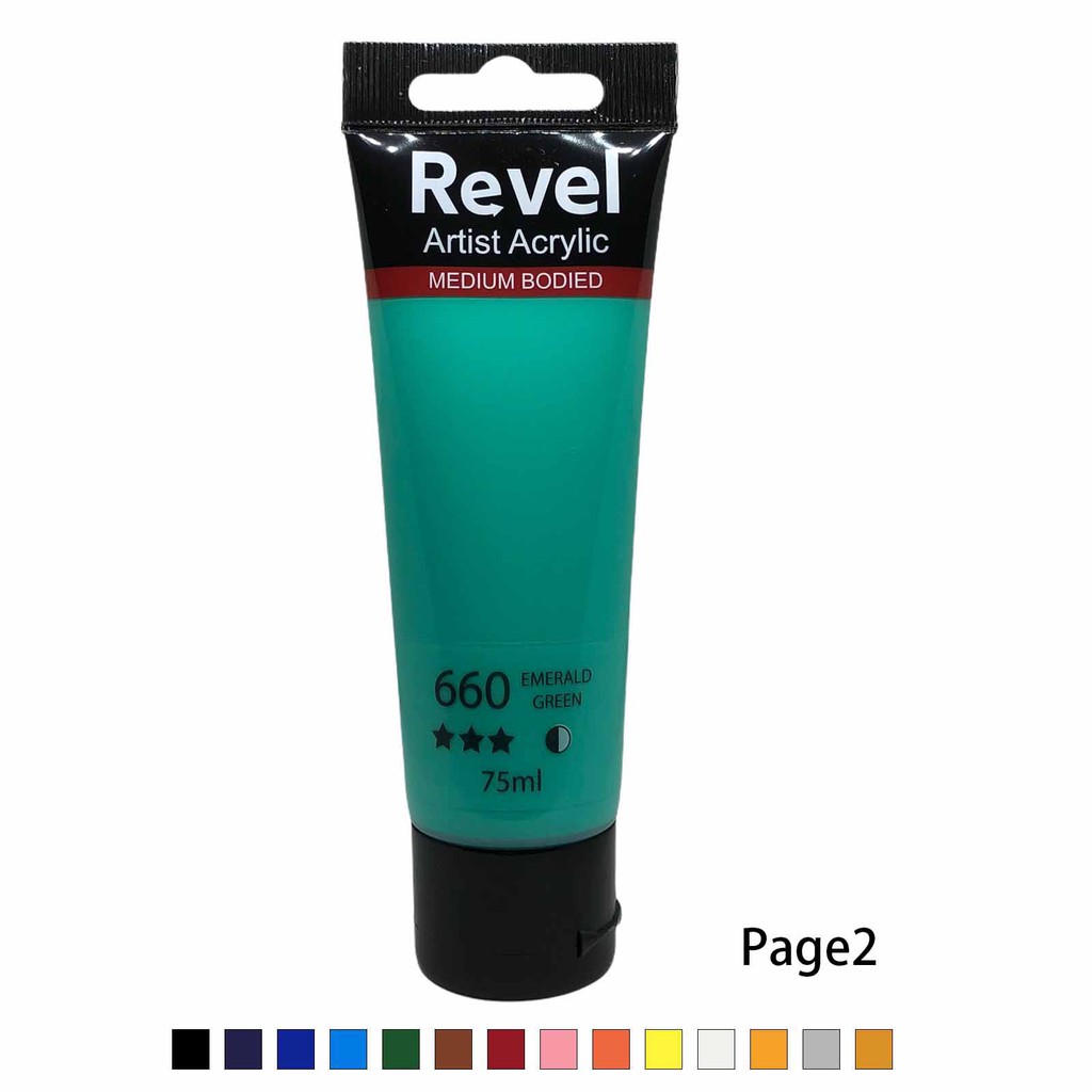 Revel Artist Grade Acrylic Paint 75ml 2/2 | Shopee Philippines