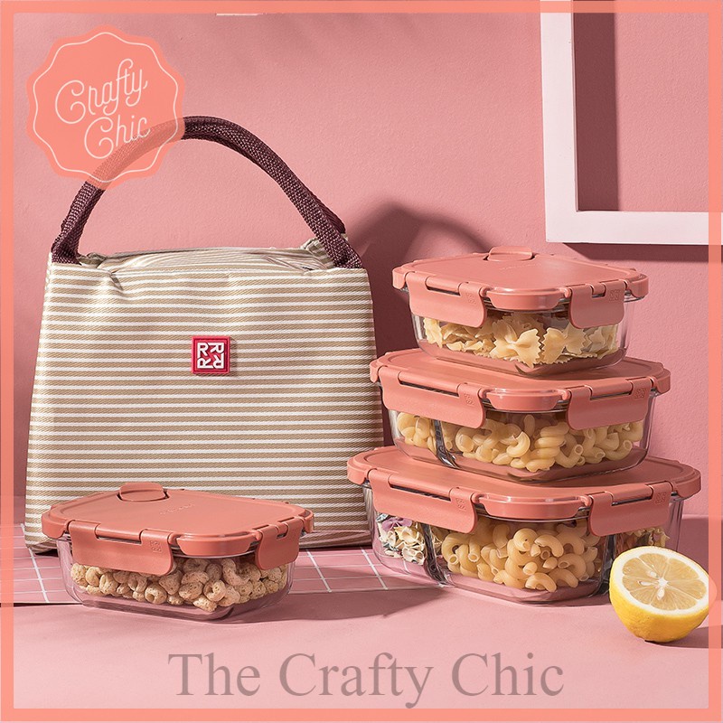 Heat-Resistant Glass Fresh-Keeping Box With Lunch Box Lunch Box ...