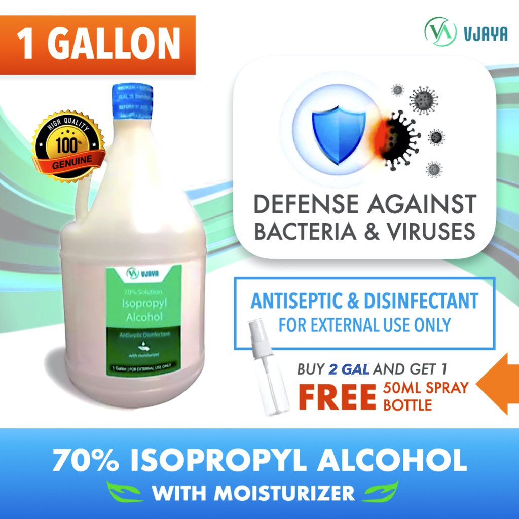 Alcohol 1 Gallon - 70% Isopropyl Solution ( Direct from Manufacturer ...