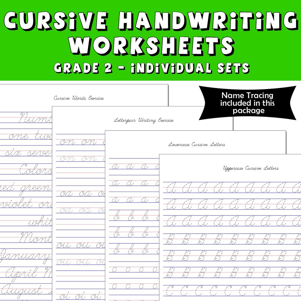 Cursive Handwriting Worksheets for GRADE TWO | Shopee Philippines