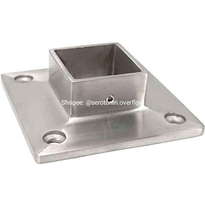 Escutcheon Square Tube Tubular Flange Cover Stainless Steel 304 Footing ...