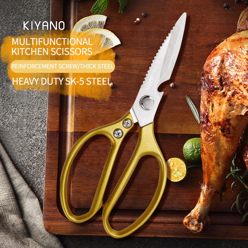 Sk5 Multifunction Stainless Steel Kitchen Scissors heavy duty bone ...