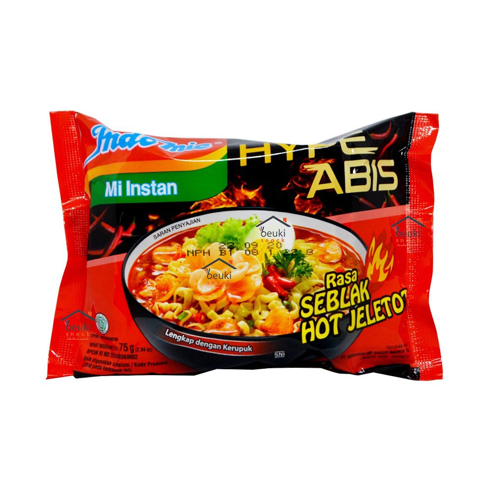 Indomie Seblak Hot Jeletot Flavor Hype Abis - 75gr | Shopee Philippines