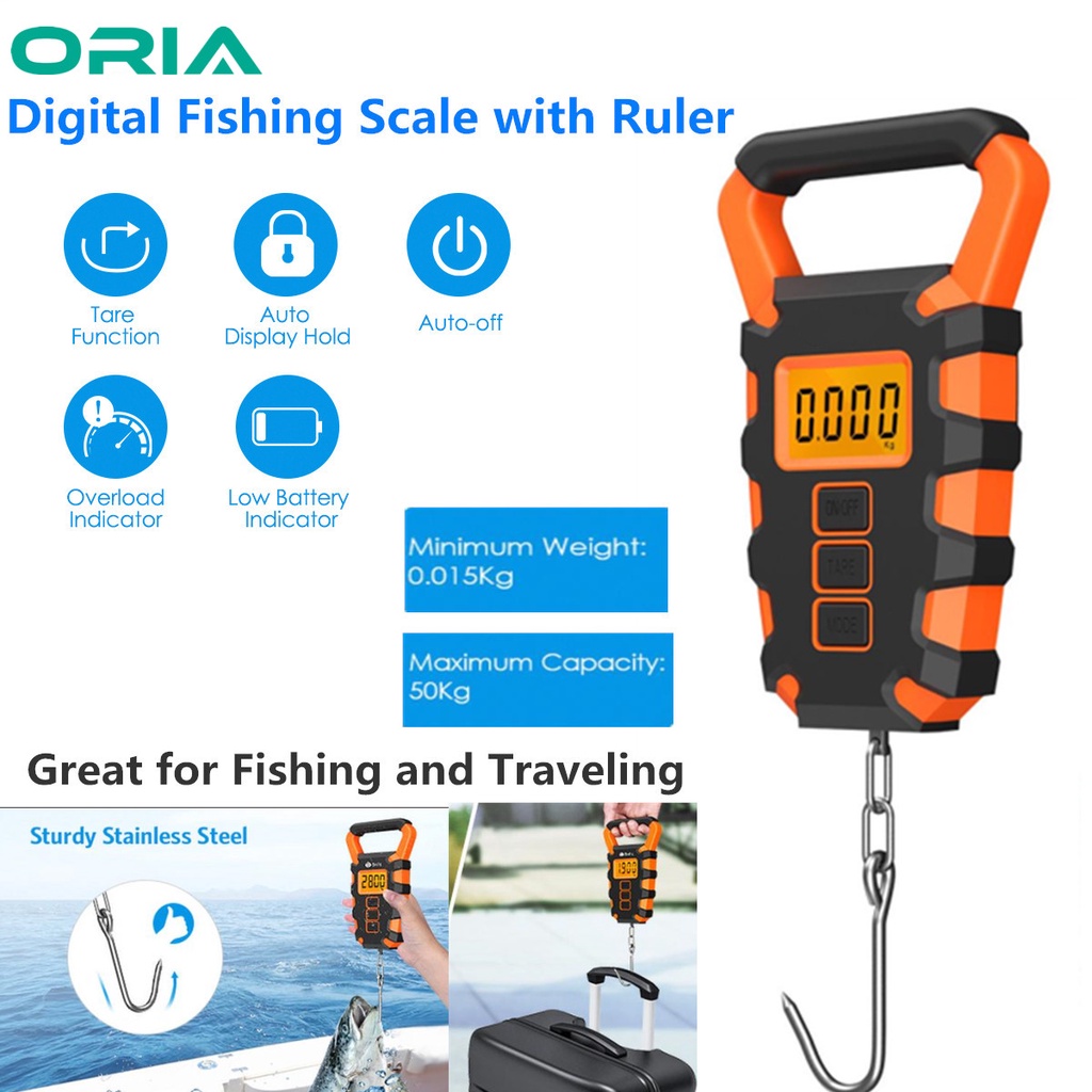 ORIA High-precision 50KG Portable Digital Weighing Scale | Shopee ...