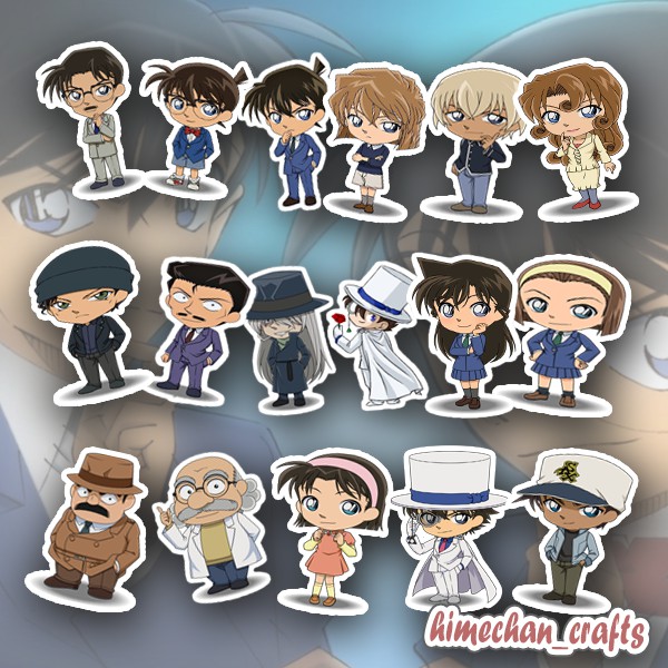 Detective Conan Meitantei Konan 名探偵コナン Chibi Version Stickers | BeeCost
