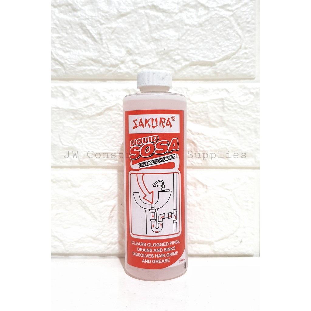 sakura sosa the tile plumber liquid sosa clogged drain , pipes, sink ...