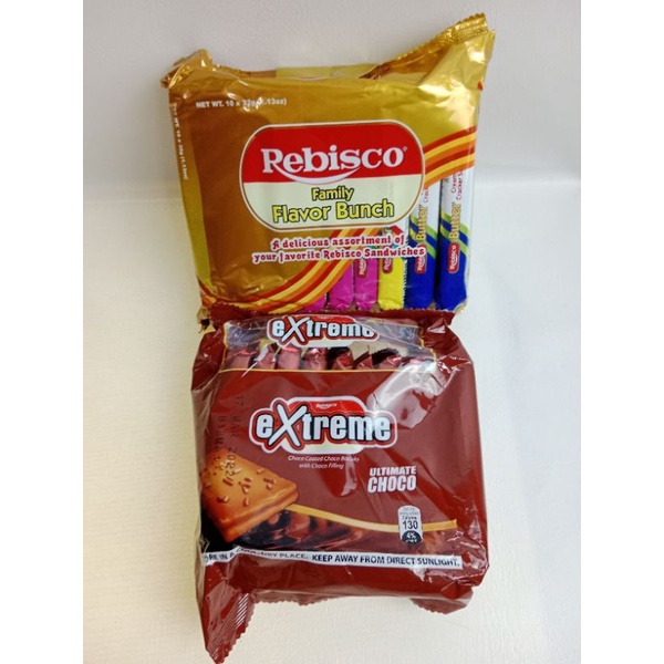 Rebisco Sandwiches Flavor Bunch & Extreme 10's | Shopee Philippines