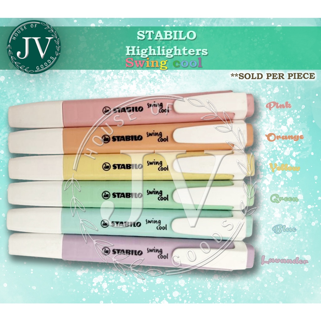 Stabilo Swing Cool Pastel Highlighters 1pc | Shopee Philippines