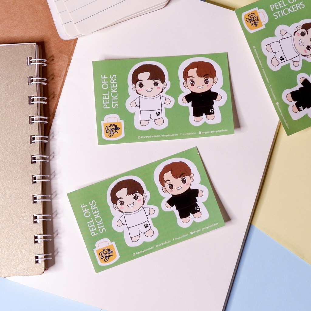 Sarawat Tine / Still 2gether BrightWin Doll Sticker Sheet | Shopee ...