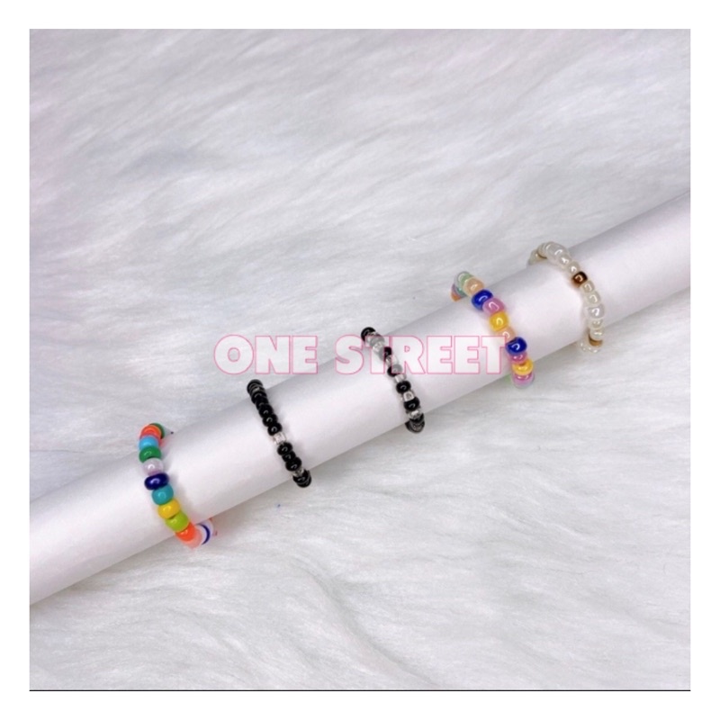 Customized / Personalized Kpop Korean Simple Beaded Ring [ Bead ...