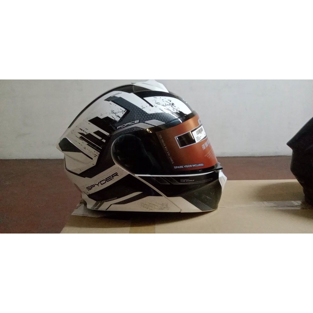 Spyder Force V2 Modular Dual Visor Helmet | Shopee Philippines