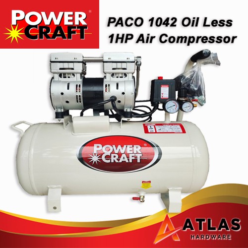 PowerCraft PACO 1042 Oil Less 1HP Air Compressor | Shopee Philippines