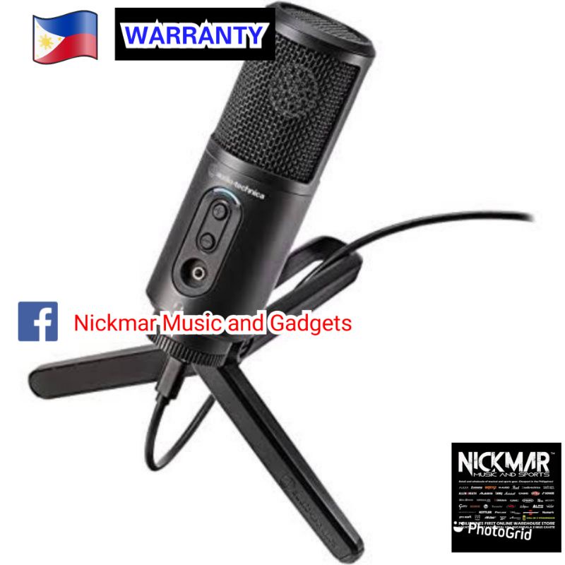 1YR WARRANTY Audio-Technica ATR2500x-USB Cardioid Condenser Microphone ...