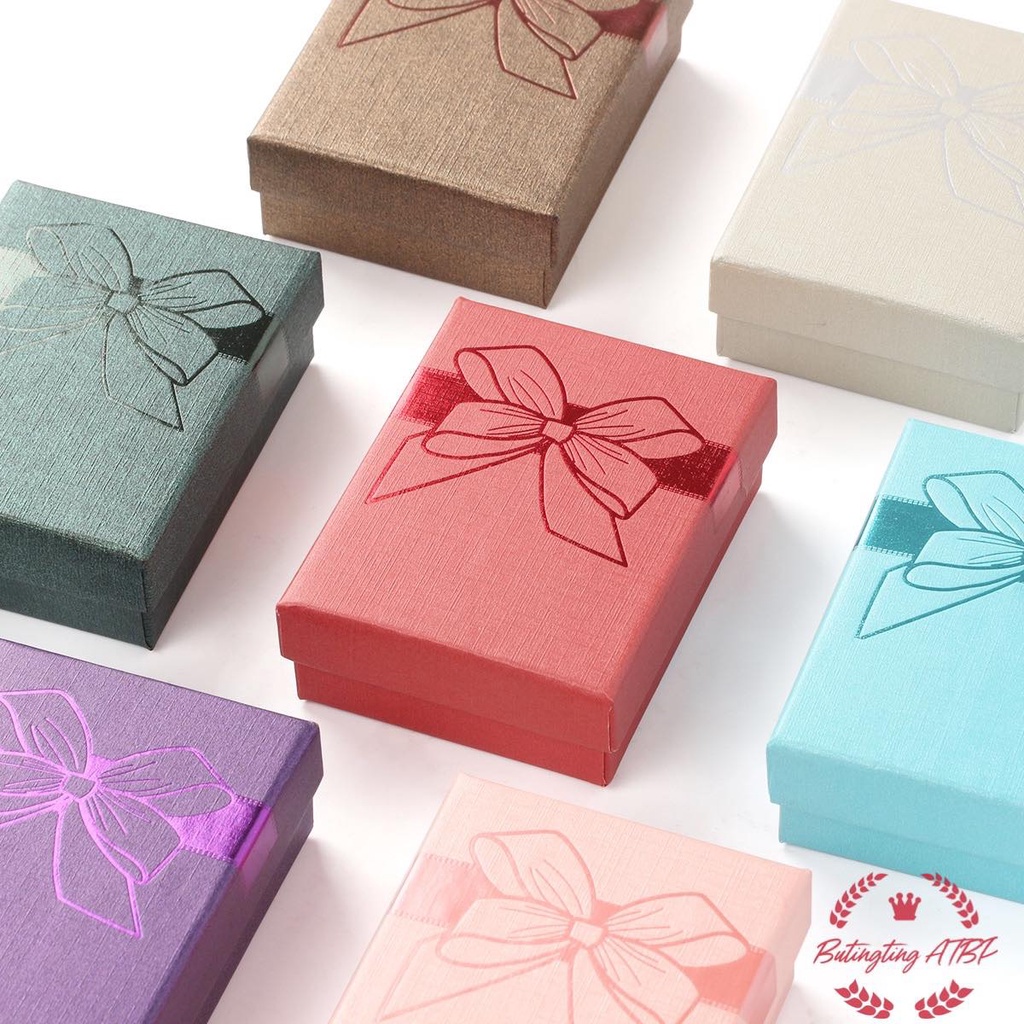 Heaven and Earth Cover Bow Tie Box Ring Necklace Jewelry Packaging Box ...