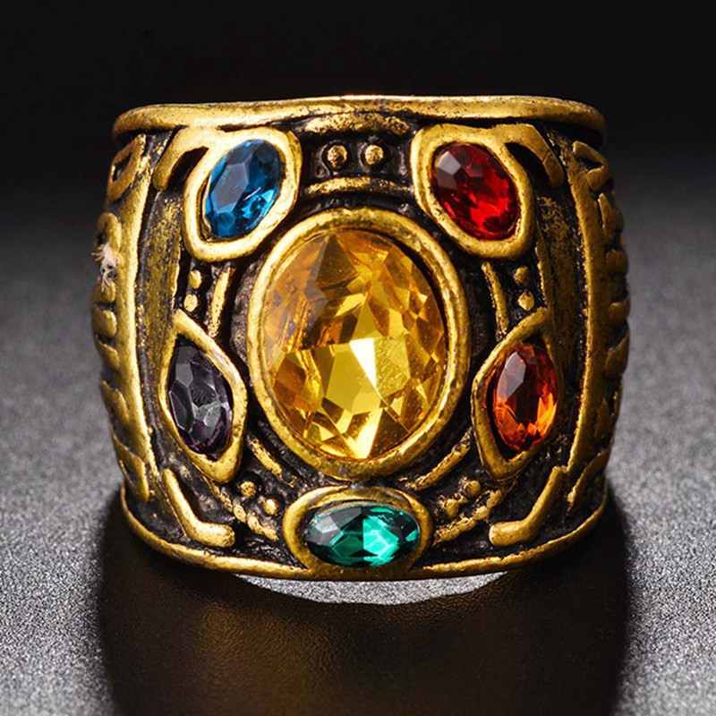 THANOS Infinity Gauntlet POWER RING Avengers The Infinity War Stones 8 ...