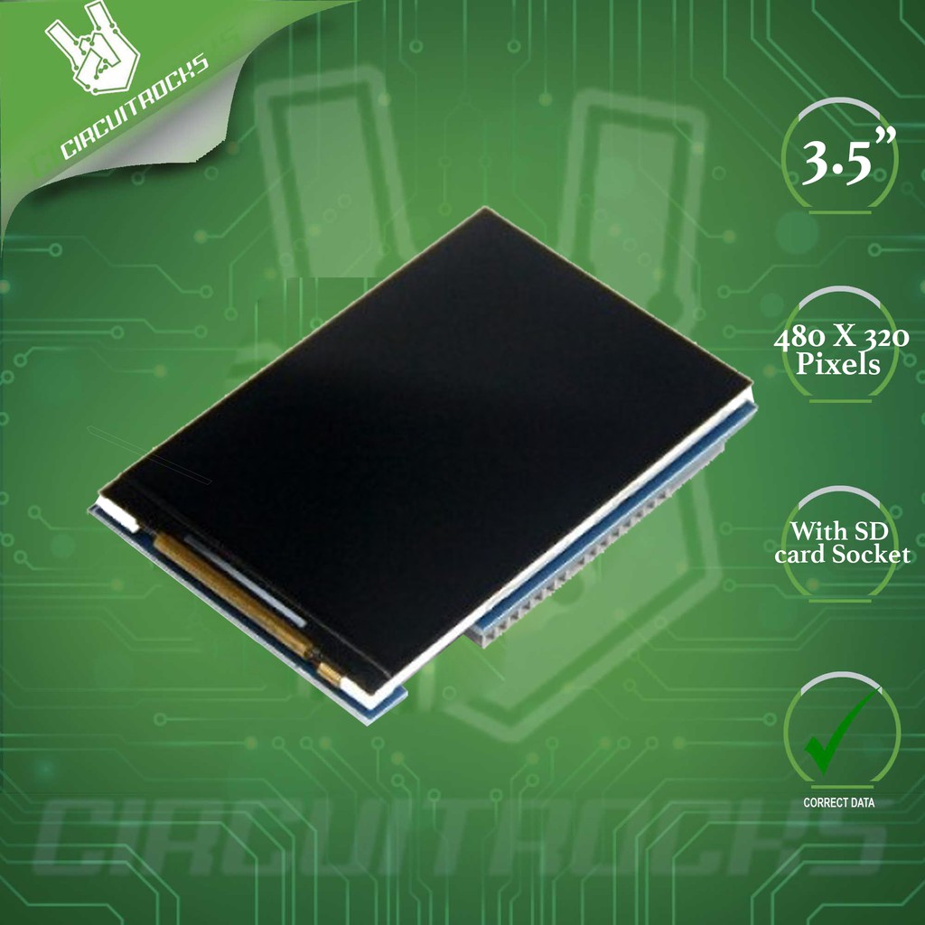 LCD TFT 3.5 Inch For Arduino Mega 480 X 320 Pixels ILI9846 3.3/5V ...