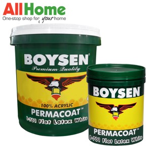 Boysen BS 701 Permacoat Flat Latex White 16L | Shopee Philippines
