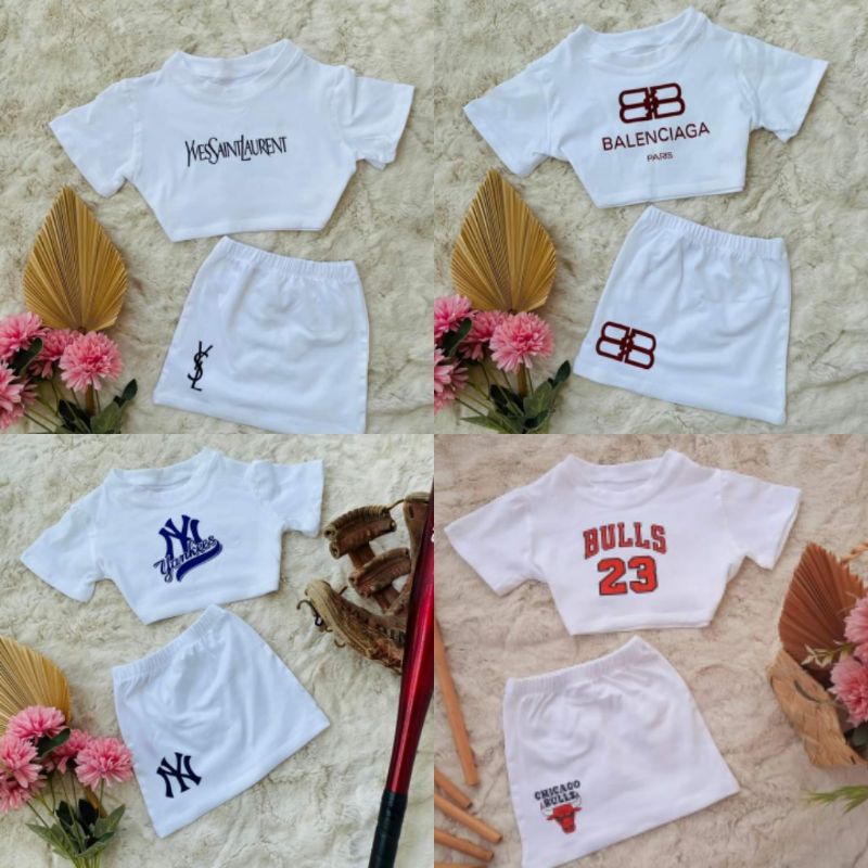 CANDY TERNO SUBLI PLAIN terno set skirt | Shopee Philippines