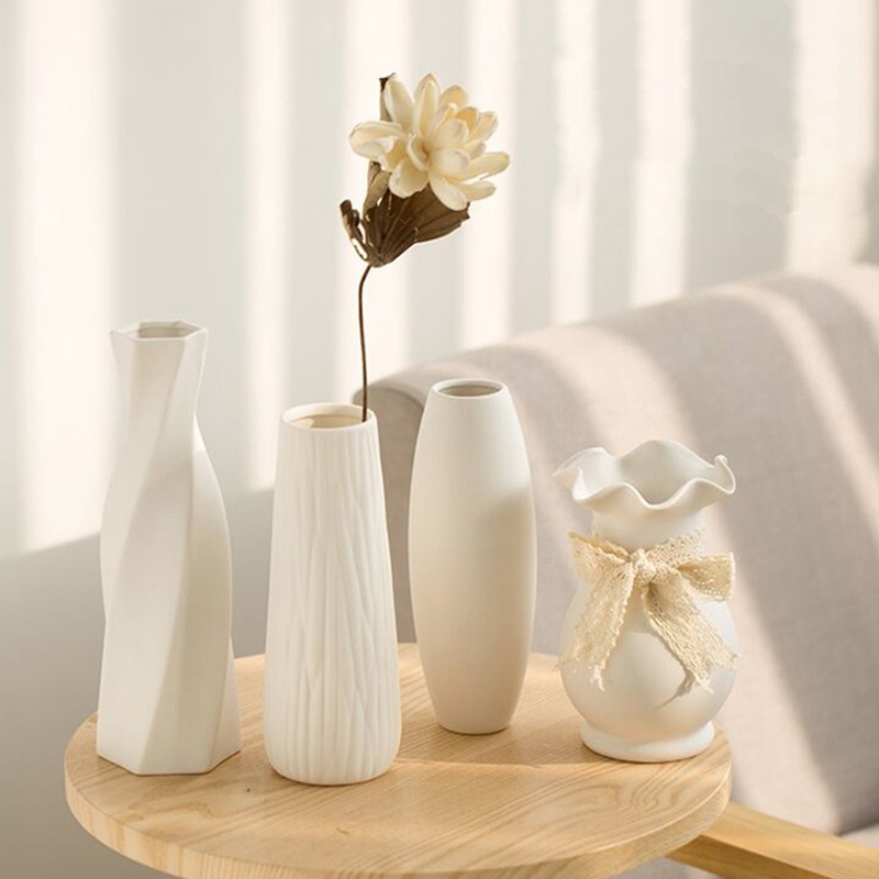 Nordic Ceramic Vase Desktop Flower Vases Minimalist Flower Holder Pot ...