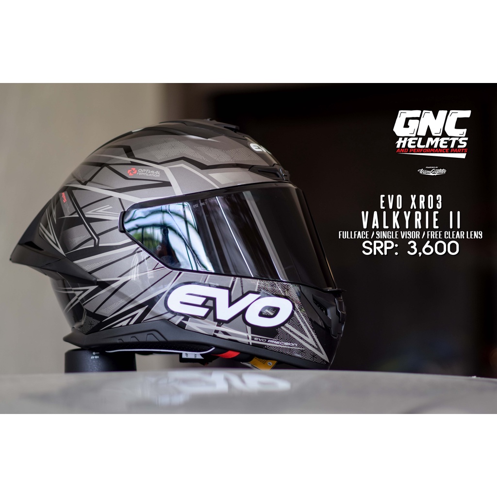 Evo XR03 Valkyrie II (Fullface Single visor) | Shopee Philippines