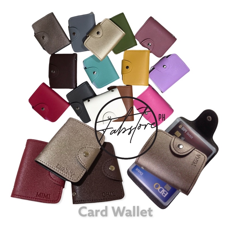 Personalized Card Wallet | Shopee Philippines