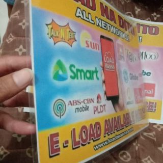LoadManna Load na Dito Laminated Signage A4 SIZE (8.3 x 11.7 inches ...