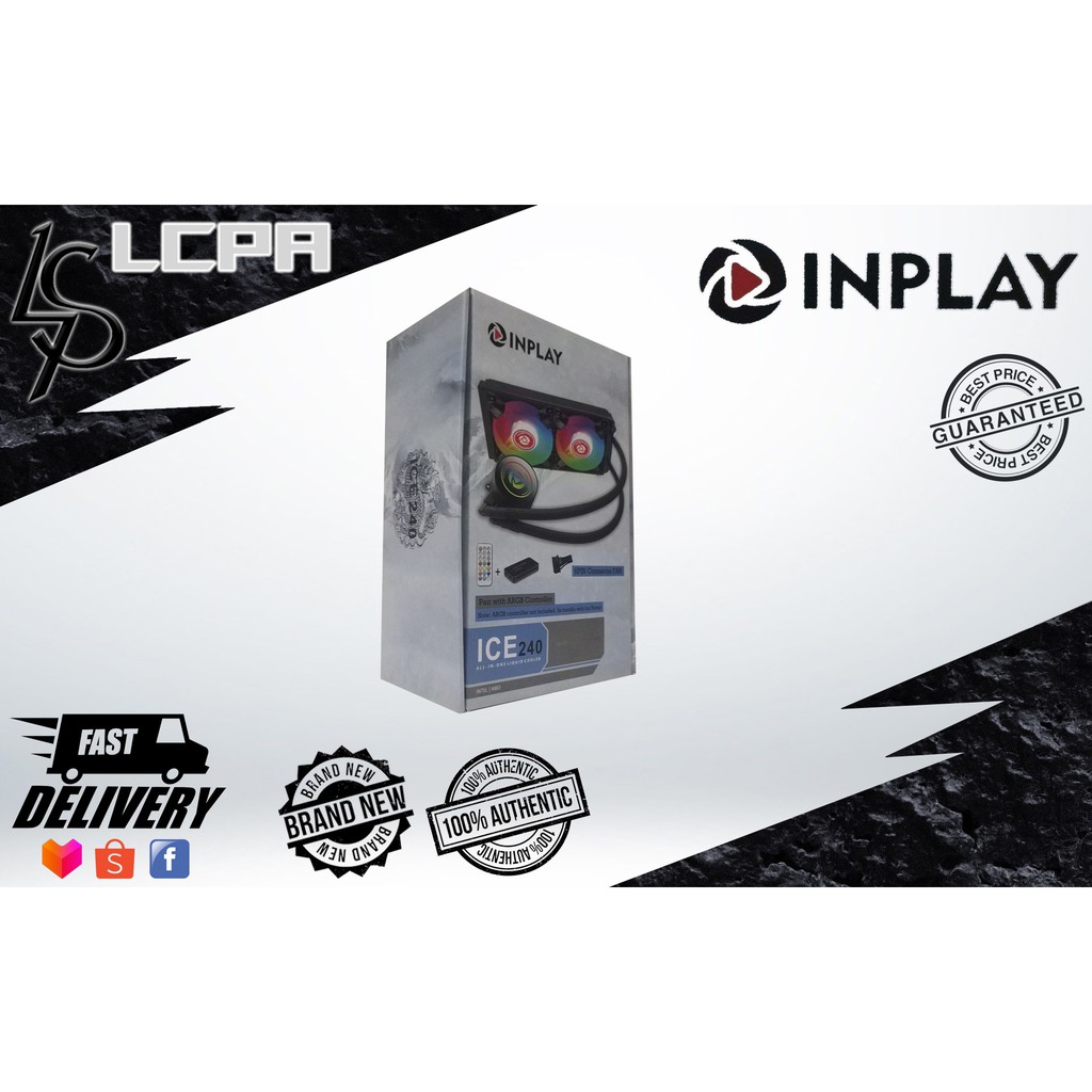 LIQUID COOLING AIO ICE 240 BLACK INPLAY | LIQUID COOLING AIO ICE 240 ...