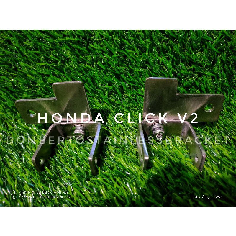 HONDA CLICK VERSION 2 MINIDRIVING LIGHT STAINLESS BRACKET SOLD AS PAIR ...