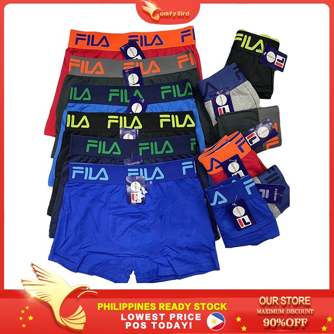 COD underwear Men's spandex plain color boxer briefs 12pcs/pack ...