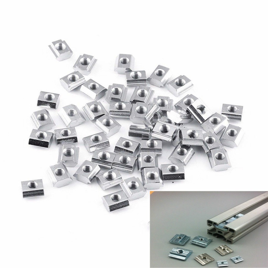 50pc T Sliding T Nut M4-M6 EU20 EU30 Series for 2020 Aluminum Profile Slots New Business ...
