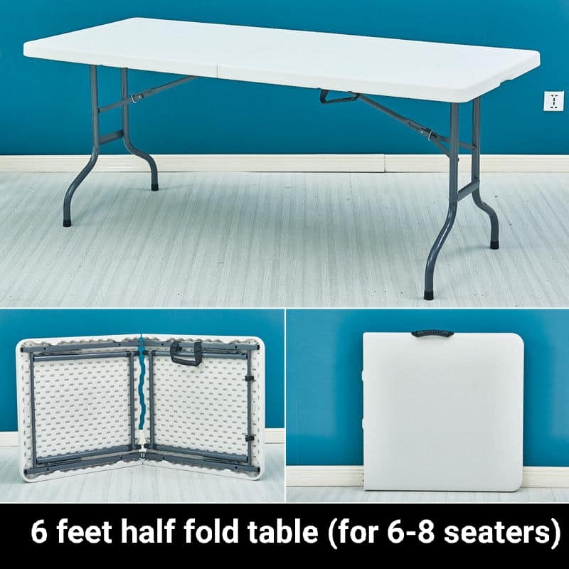 Foldable Table 6 Feet for 6-8 Seater | Shopee Philippines