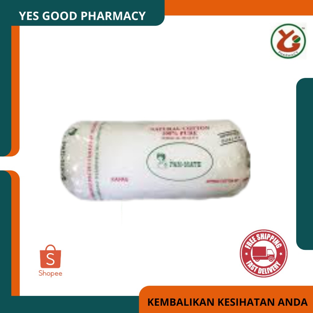 PAN-MATE Natural Cotton 100% Kapas Pure 35g | Shopee Philippines