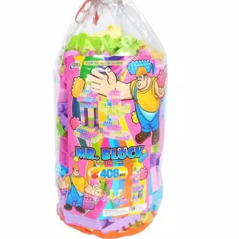 Lego block Toys Contents 406 pcs - lego mr block 406 pcs | Shopee ...
