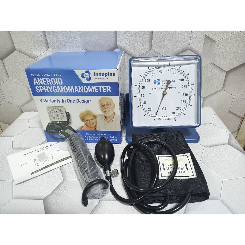 Desk And Wall Type Aneroid Sphygmomanometer Indoplas | Shopee Philippines