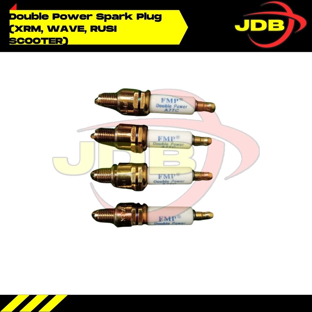 Double Power Spark Plug (XRM, WAVE, RUSI SCOOTER) | Shopee Philippines