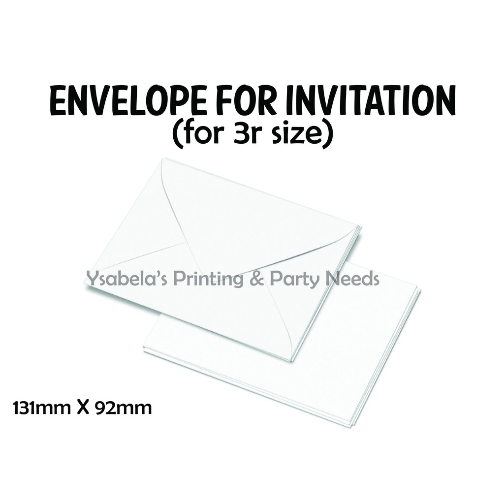 Envelope for invitation (for 3r size) | Shopee Philippines