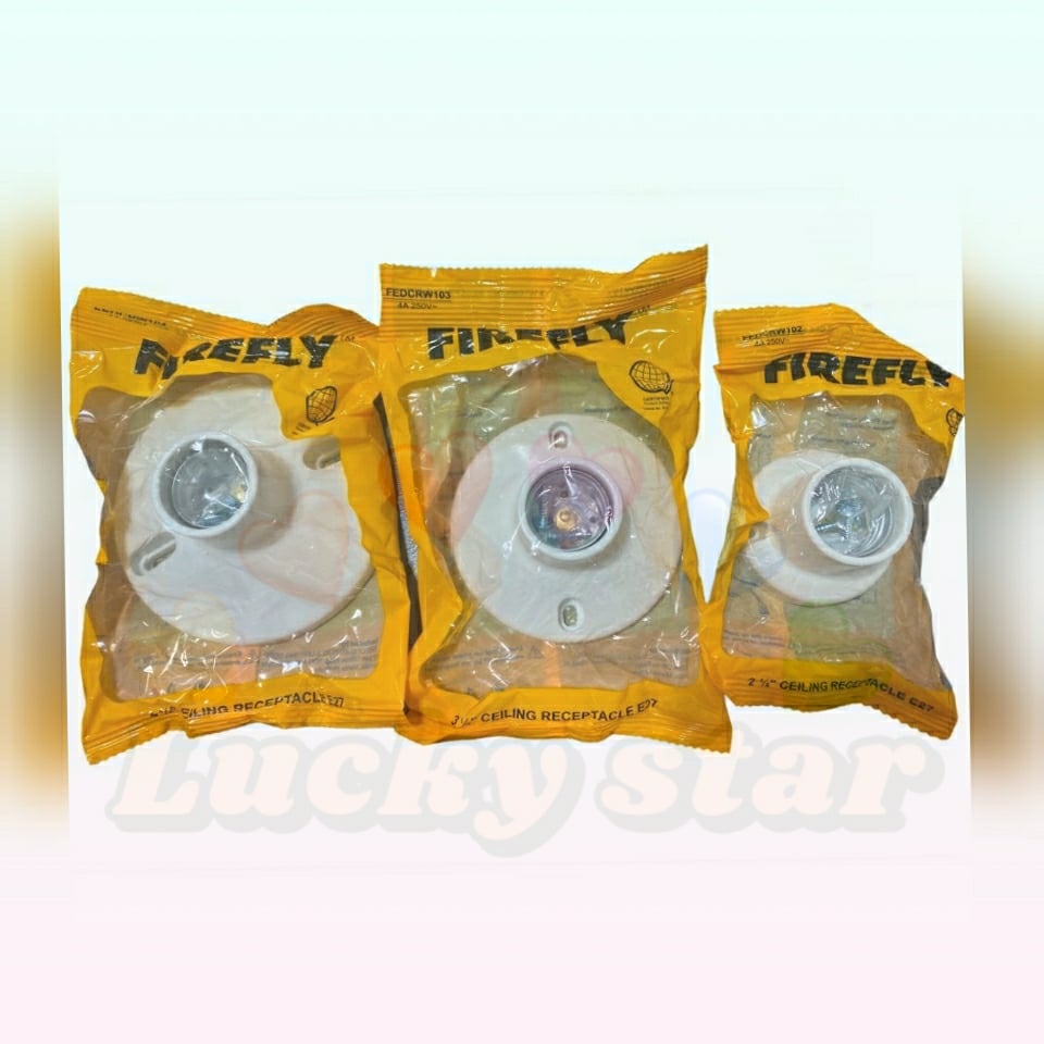 FIREFLY/OMNI Ceiling Receptacle For light and Bulb | Shopee Philippines
