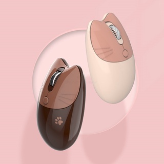 MOFii M3DM USB Bluetooth Dual-mode Wireless Mouse Kitty Cat Shape Cute ...