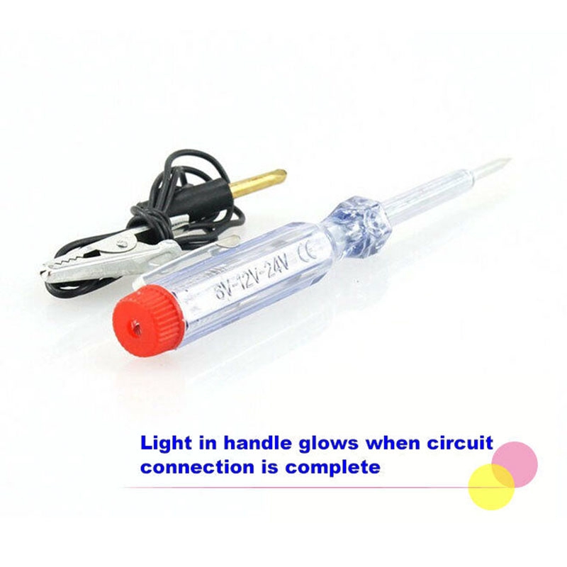 Circuit Tester Test Long probe Light Pen W/ Alligator Clip Detector ...
