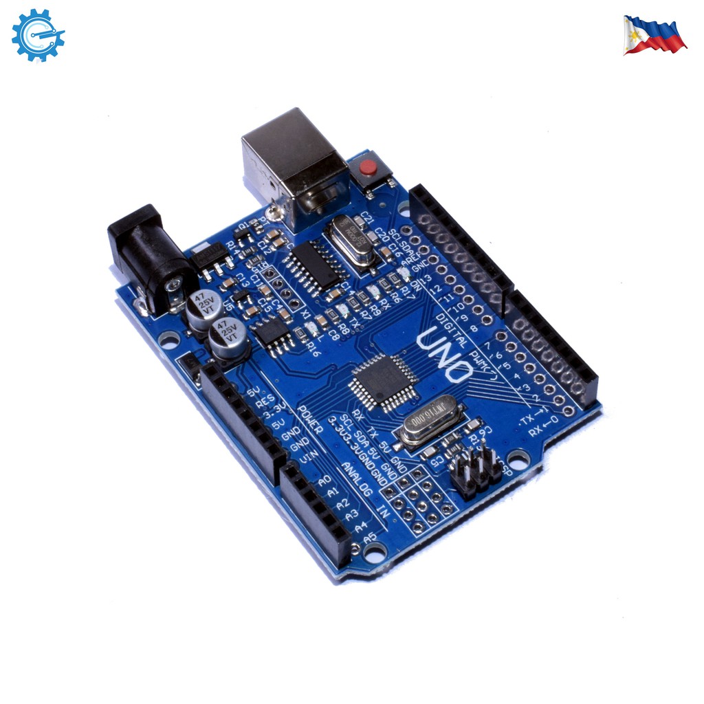 UNO R3 ATMEGA328P + CH340G USB bridge with USB Cable | Shopee Philippines