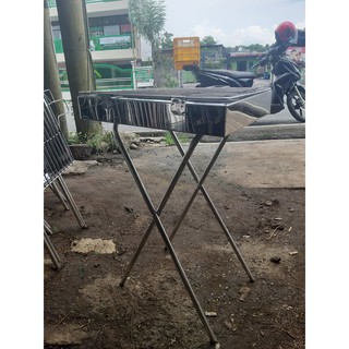 NEW DESIGN FOLDABLE LARGE BARBEQUE PURE STAINLESS IHAWAN - HEAVY DUTY ...