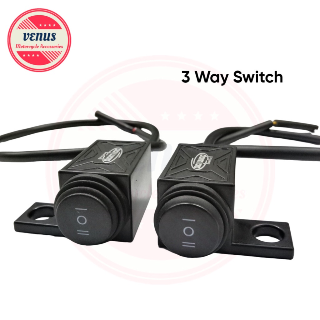 VENUS Mini Driving DOMINO 3 Way Switch Plastic Mount (Left & Right ... VENUS Mini Driving DOMINO 3 Way Switch Plastic Mount (Left & Right ...