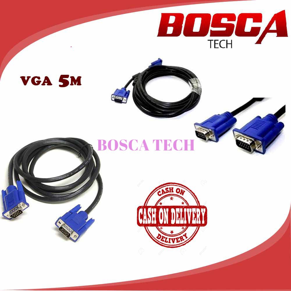 Bosca VGA CABLE (5M) | Shopee Philippines