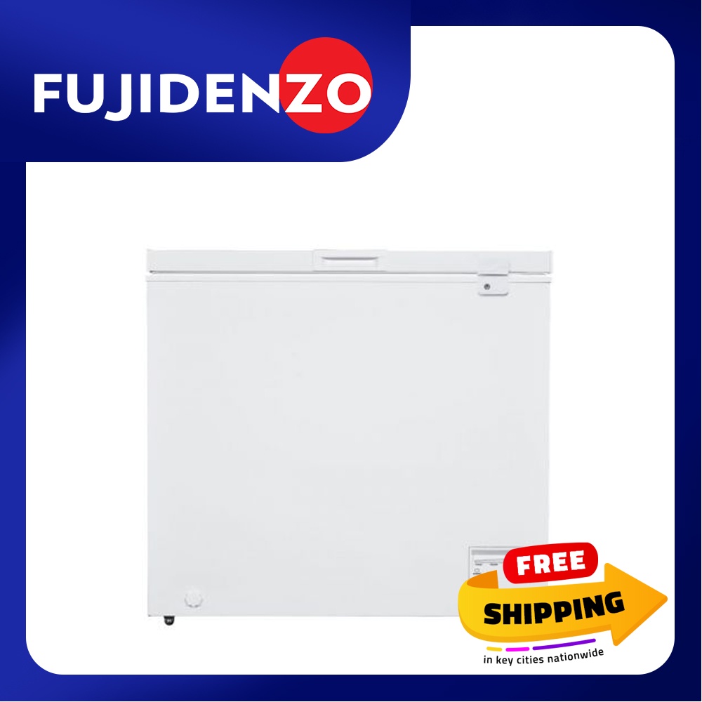 Fujidenzo 7 cu. ft. Inverter Solid Top Chest Freezer with Galvanized ...