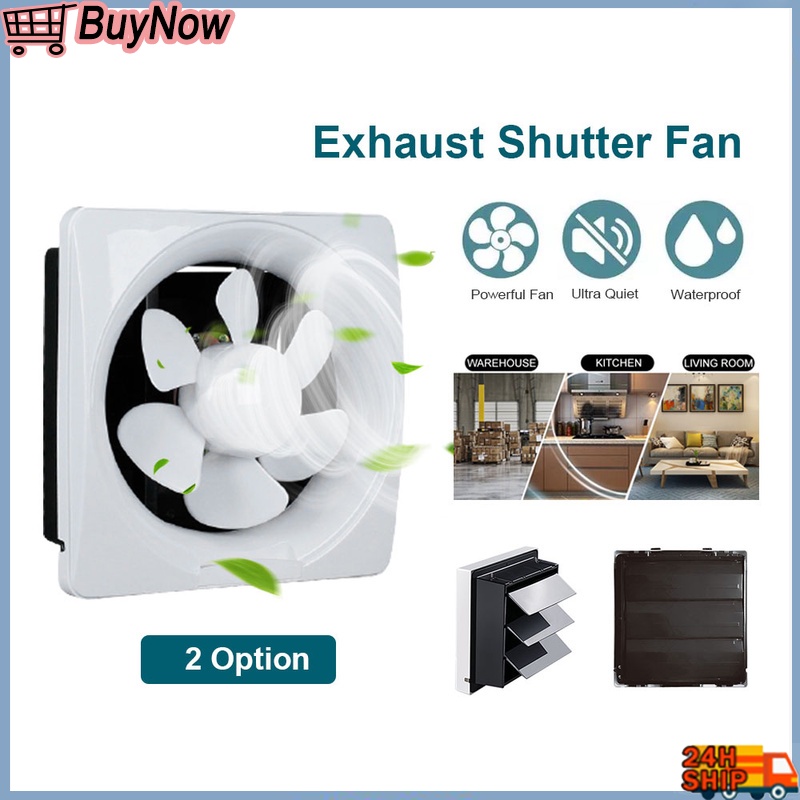 10/12Inch Exhaust Fan Wall Mounted Ventilation Fan Kitchen Fan Bathroom ...