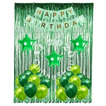 Birthday Set #89002 Green Light Green Theme Party Package Complete Set ...