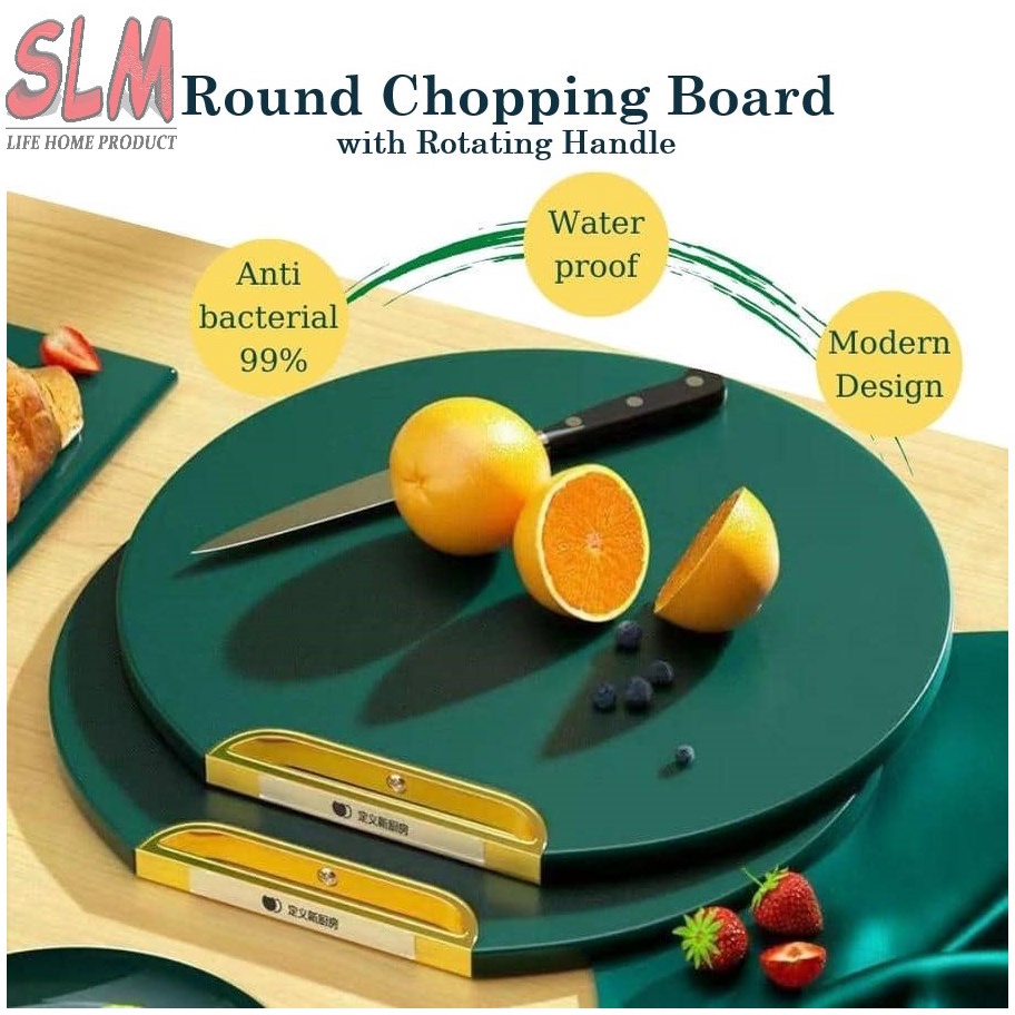 Round Double-Sided Chopping Board Antibacterial Mildew Chopping Block ...