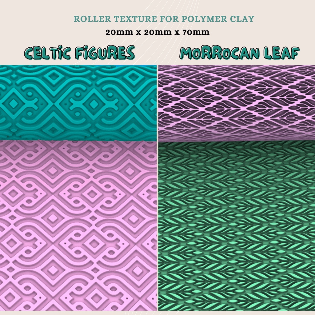 Polymer Clay Roller Texture | Texture for Polymer Clay | Shopee Philippines
